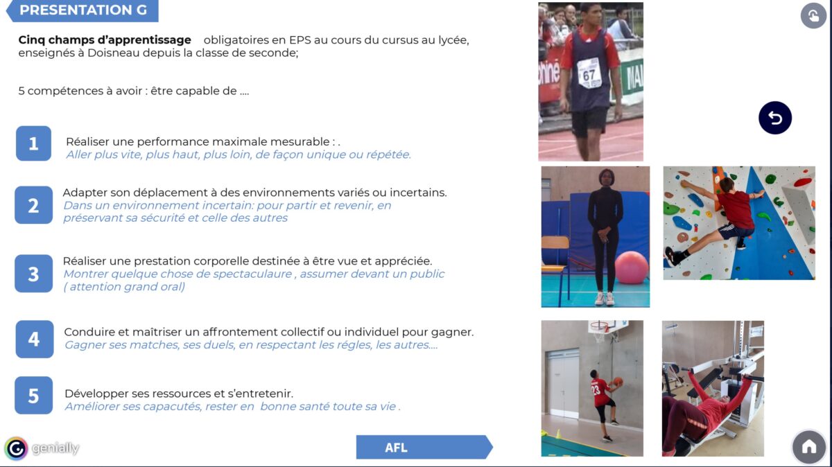 BACCALAURÉAT EPS – epsadoisneau